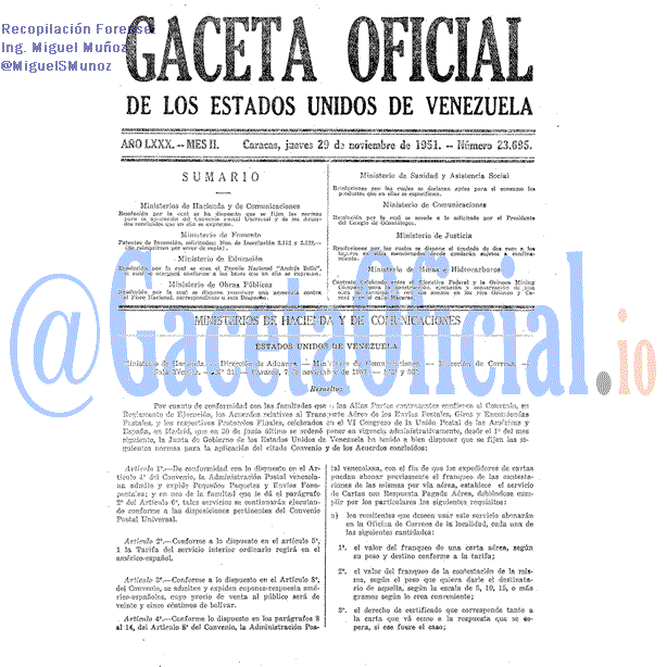 1951-11-29 Gaceta Oficial 23695