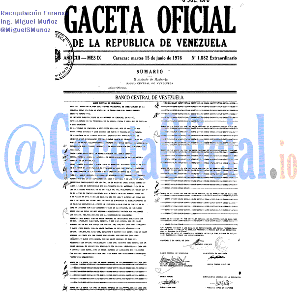 1976-06-15 Gaceta Oficial 1882
